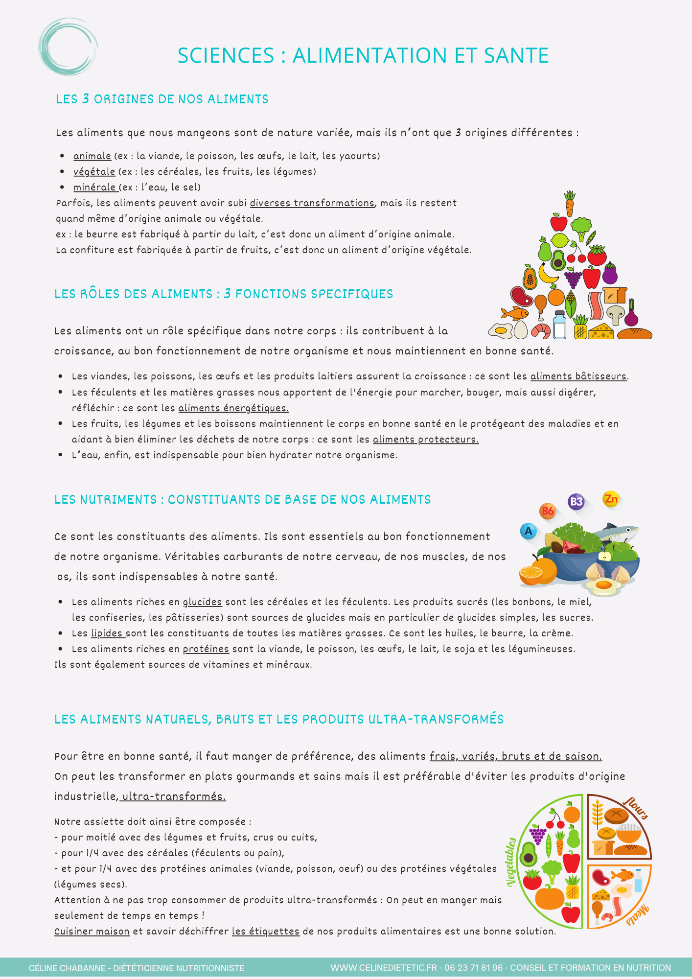 Cours de Sciences : L’alimentation et la digestion | Ecole la Rédemption